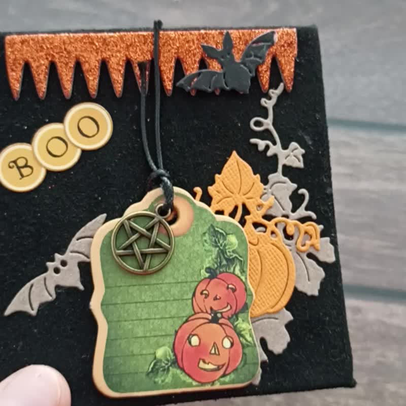 Small Gothic notebook Spooky Halloween junk journal handmade Witch ...